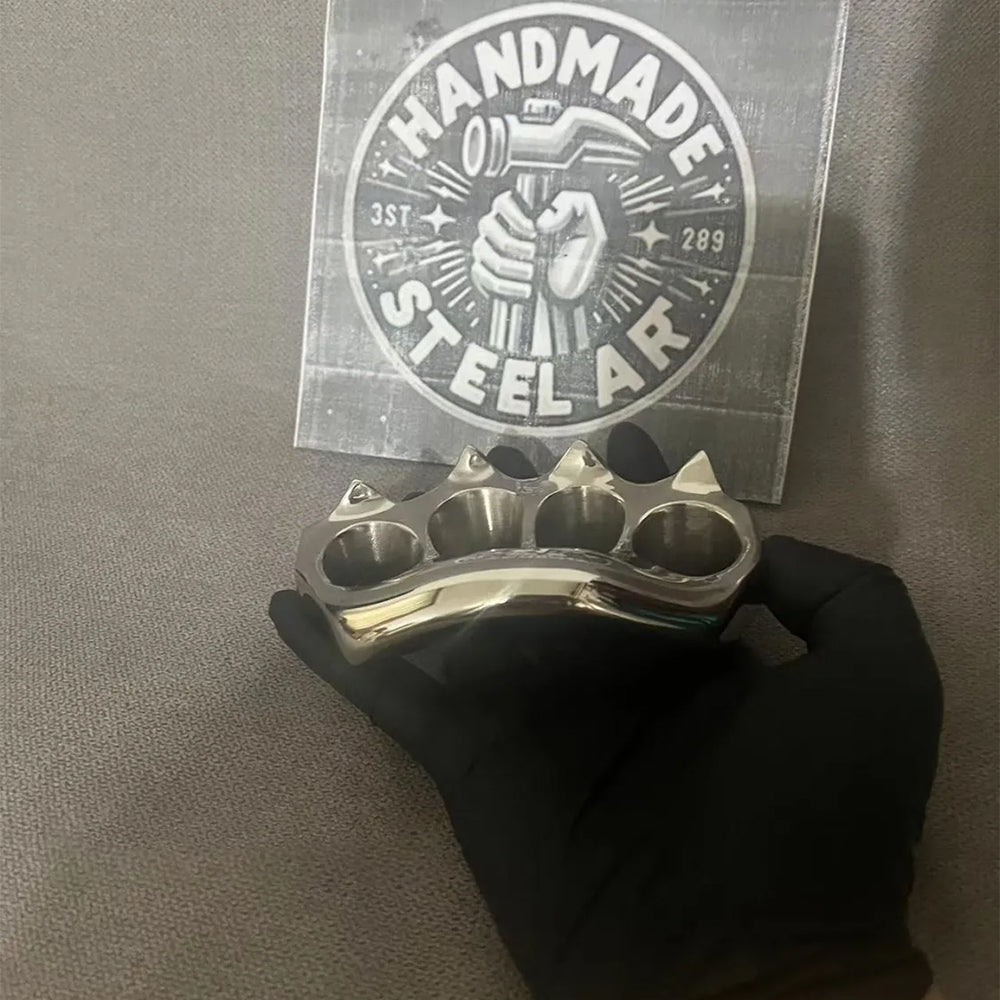 Stainless Steel 4-Finger Knuckle Duster - Self-Defense Weapon – BoxKatana