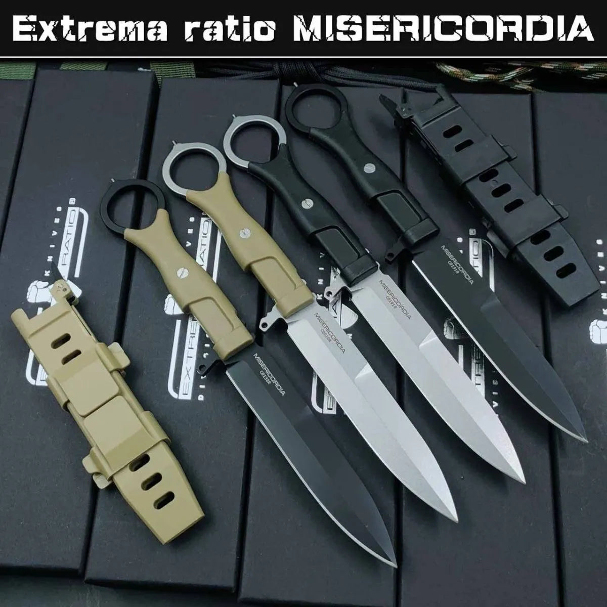 Extreme force MISERICORDIA tactical small straight knife outdoor knife ...
