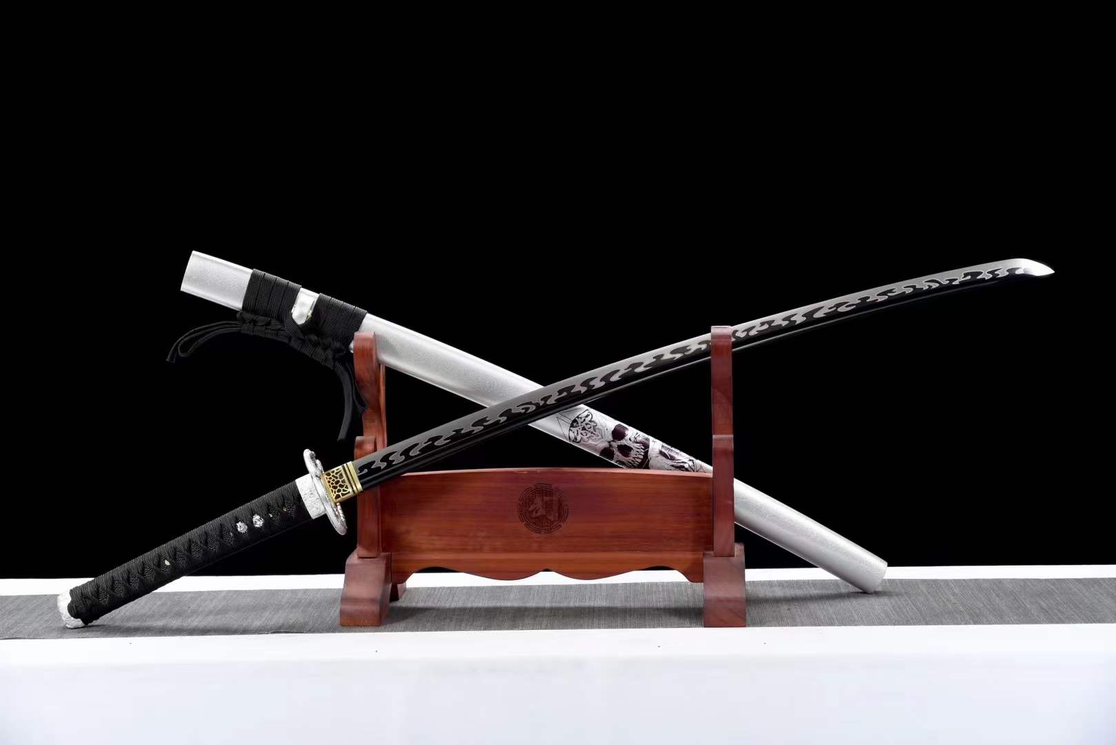 Hand Forged Japanese Samurai Katana Heavenly Serpent High Manganese St – BoxKatana