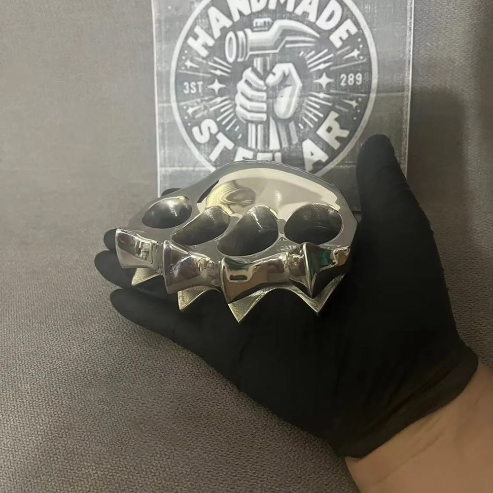 Stainless Steel 4-Finger Knuckle Duster - Self-Defense Weapon – BoxKatana