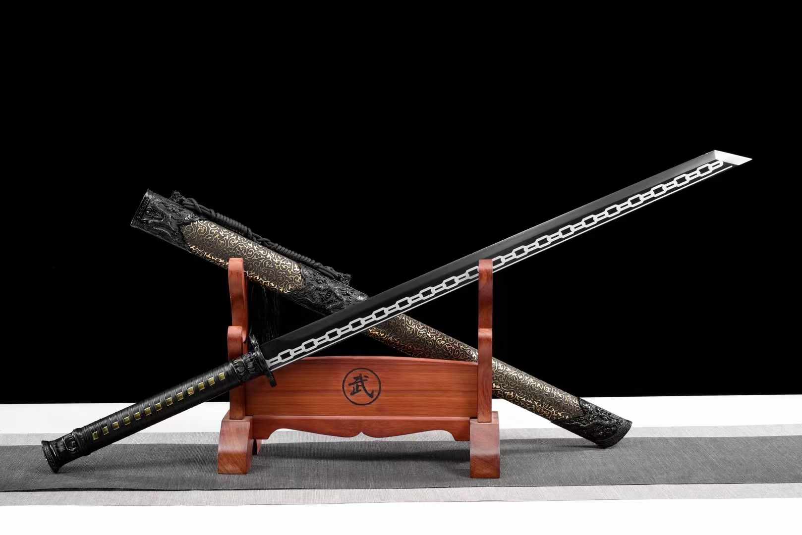 Black Gold Ancient Sword - Mighty Dragon Slayer – BoxKatana