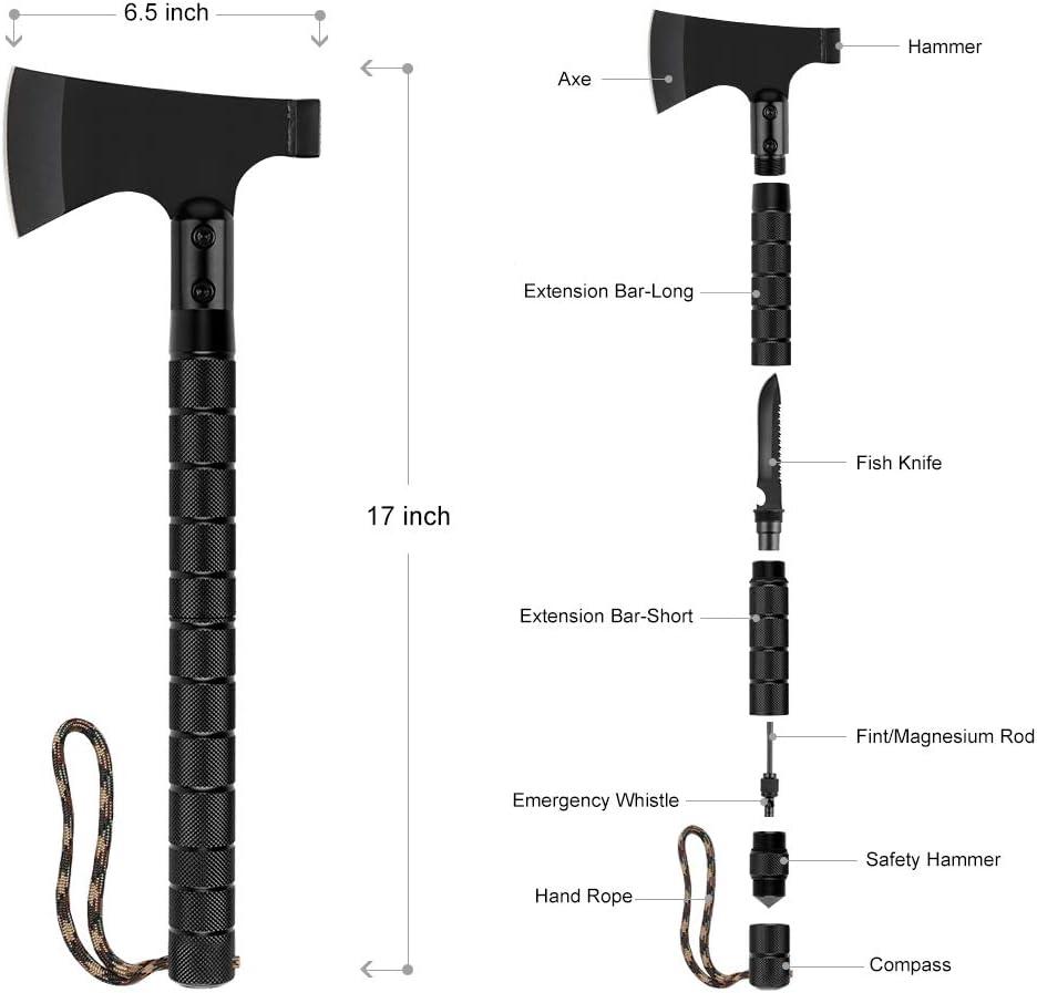 Camping Axe, Folding Survival Hatchet Axe Tactical Camp Axe for Outdoo ...