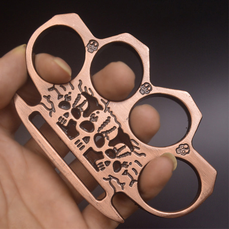 Ghost - Solid Brass Knuckles Duster For Self Defense Window Breaker ED ...