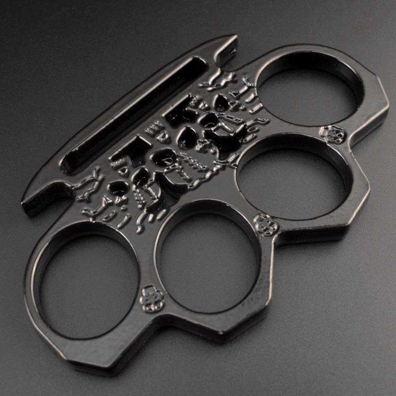 Ghost - Solid Brass Knuckles Duster For Self Defense Window Breaker ED ...