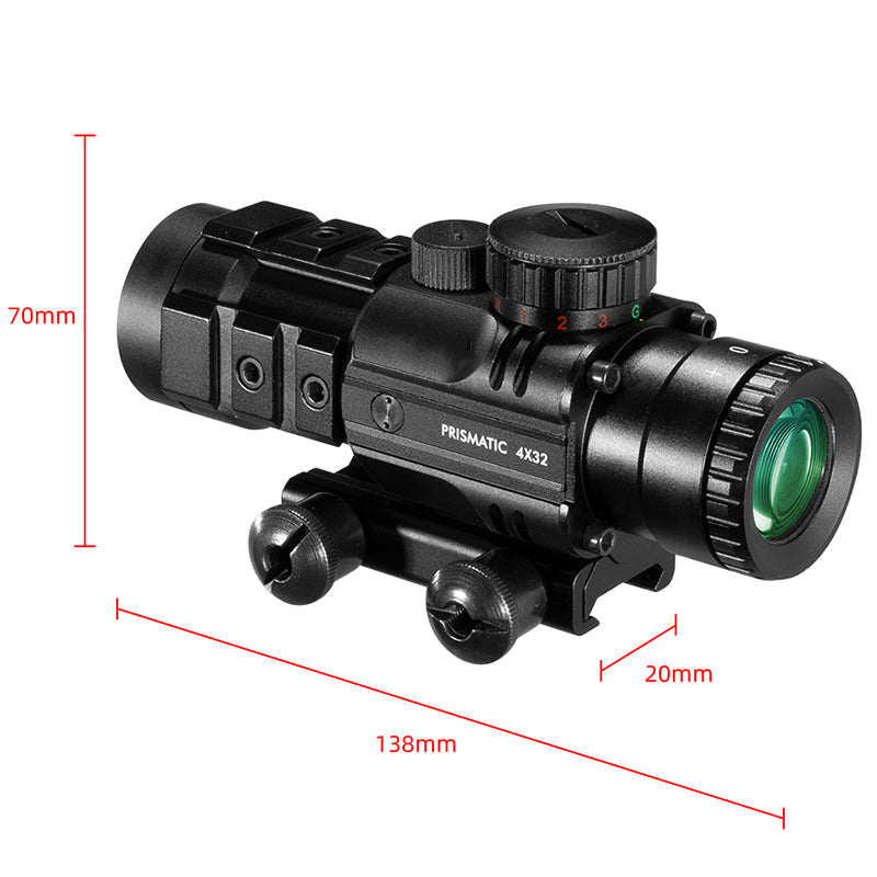 4x32 Compact Scope with Illuminated Reticle – BoxKatana