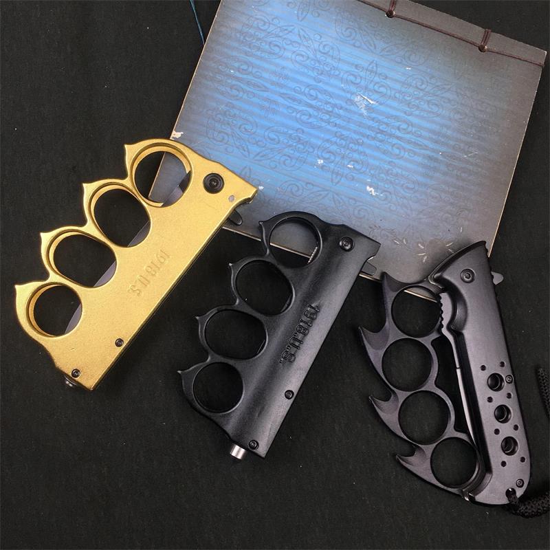 Knuckle Duster Folding Knife Outdoor Self-defense Pocket Knives Window ...
