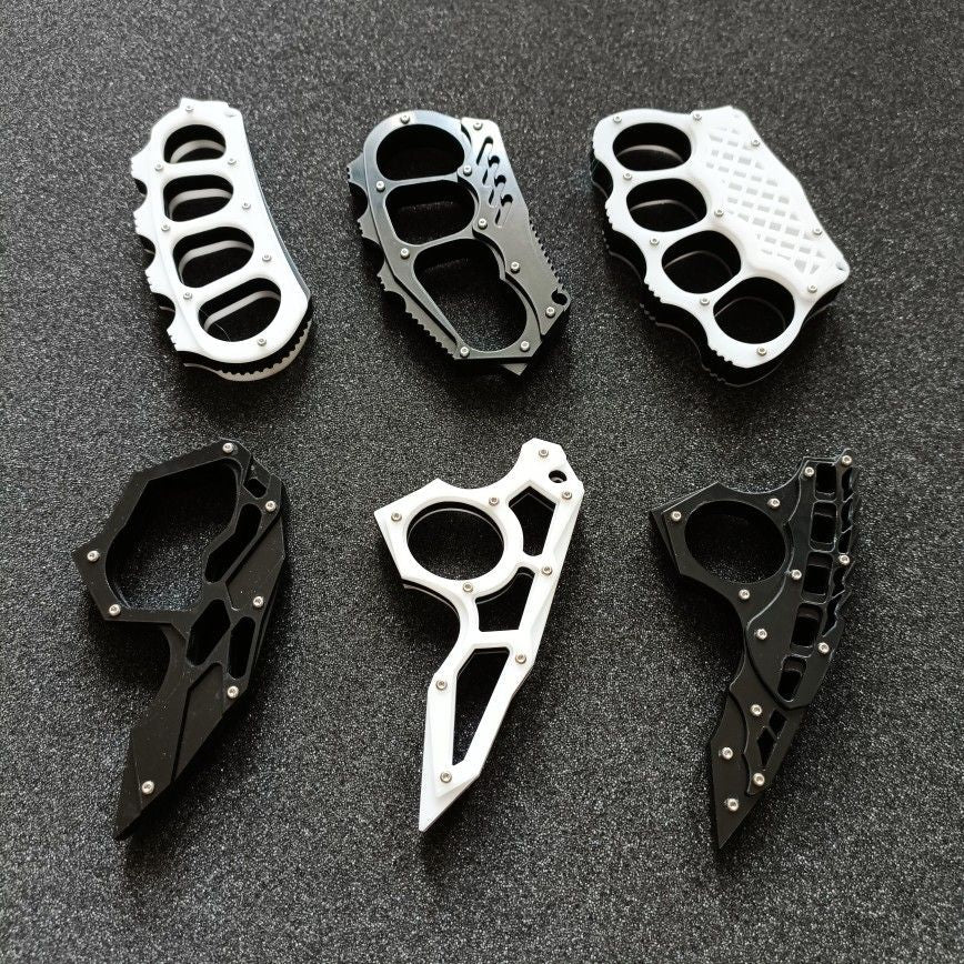 Outdoor Knuckle Duster Defense Window Breaker Boxing Guard Combat Defe ...