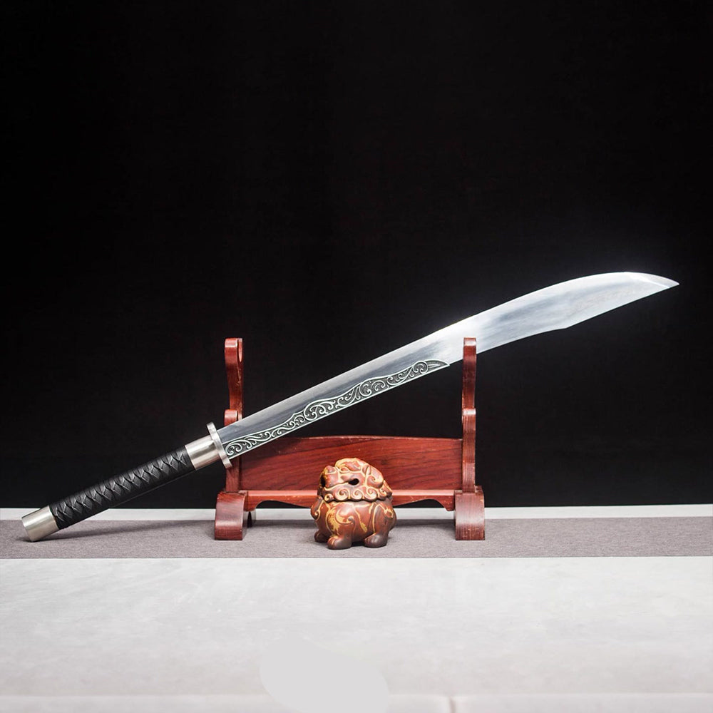 Scroll Grass Pattern Wrapped Sabre – BoxKatana