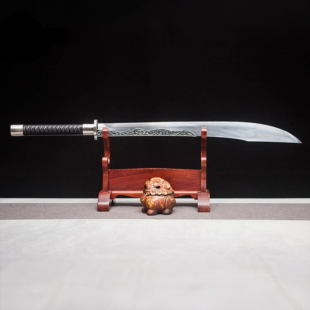 Scroll Grass Pattern Wrapped Sabre – BoxKatana