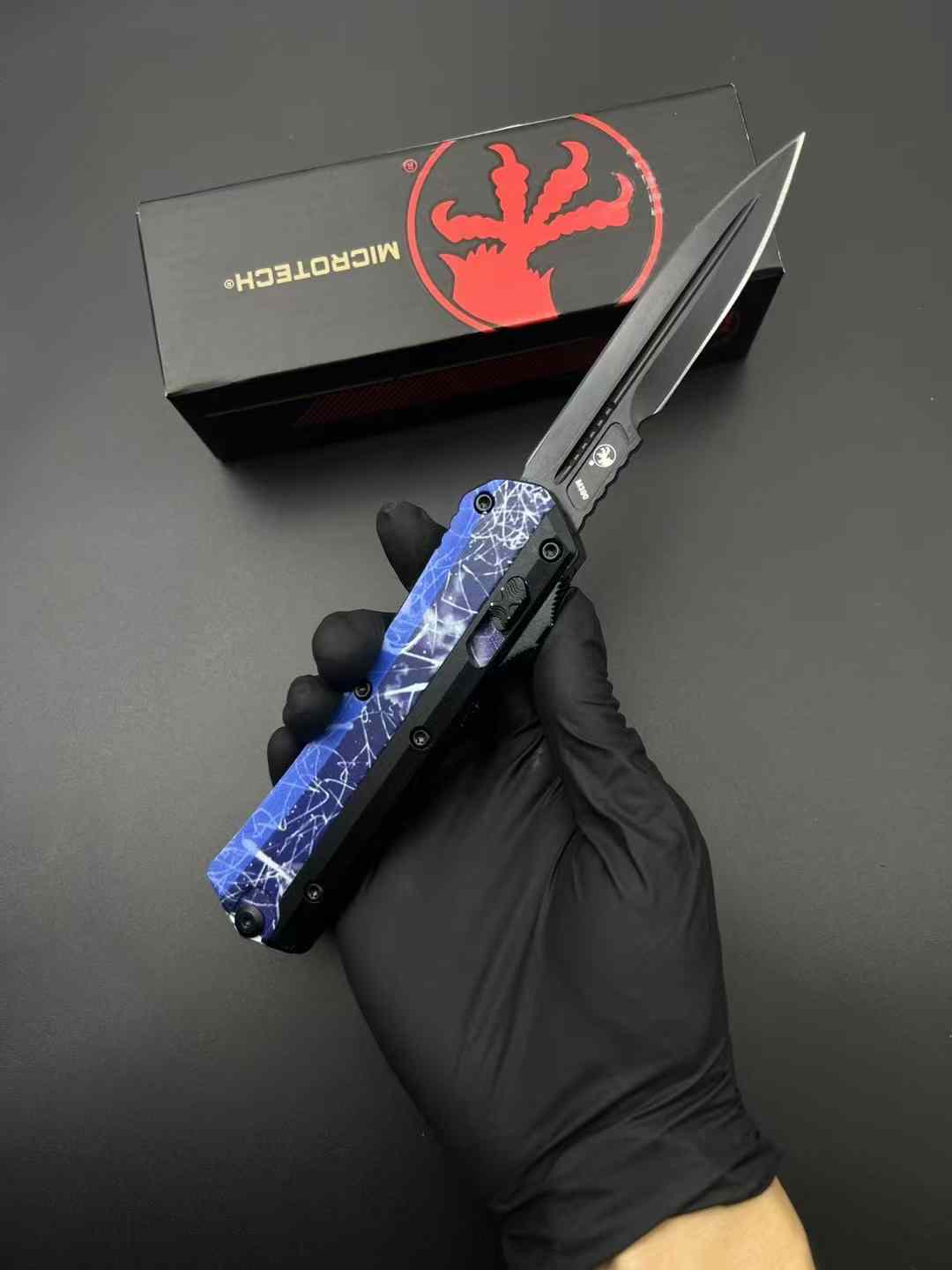 Serpent God Straight Jump Knife (Zinc Aluminum Handle) – BoxKatana