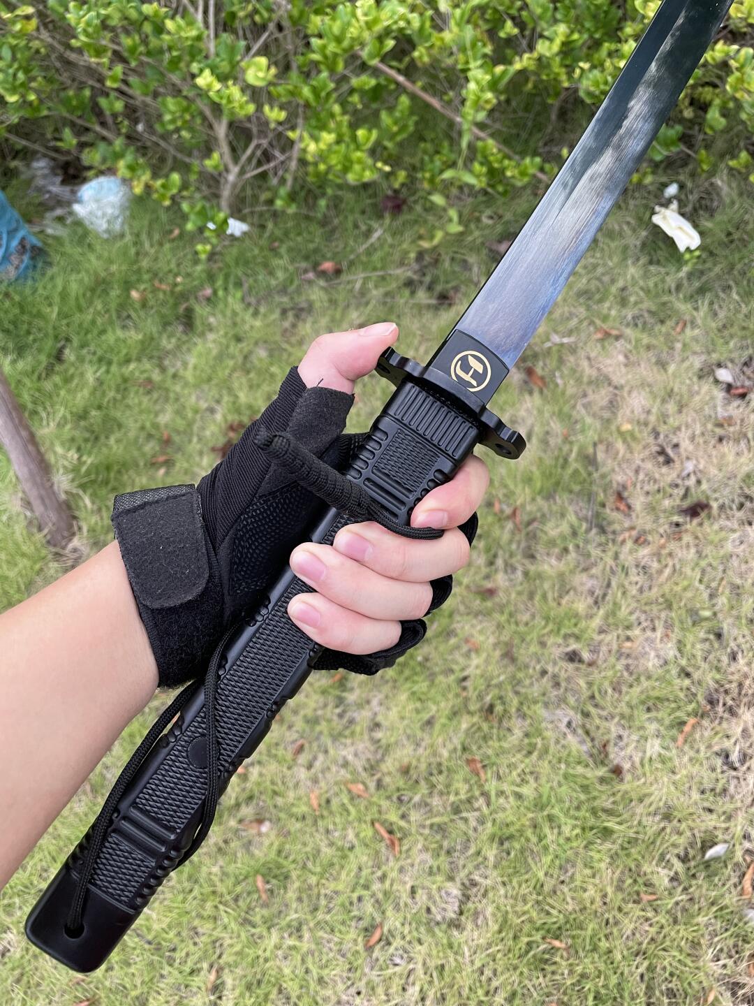 Tactical Black Warrior Tachi Sword – BoxKatana