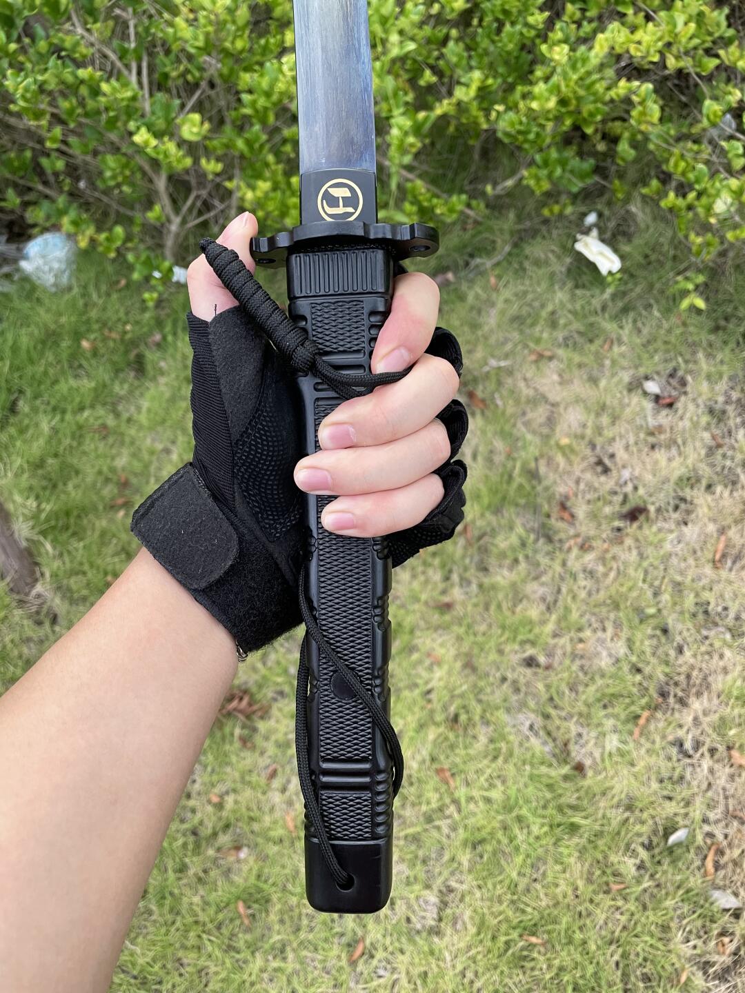 Tactical Black Warrior Tachi Sword – BoxKatana