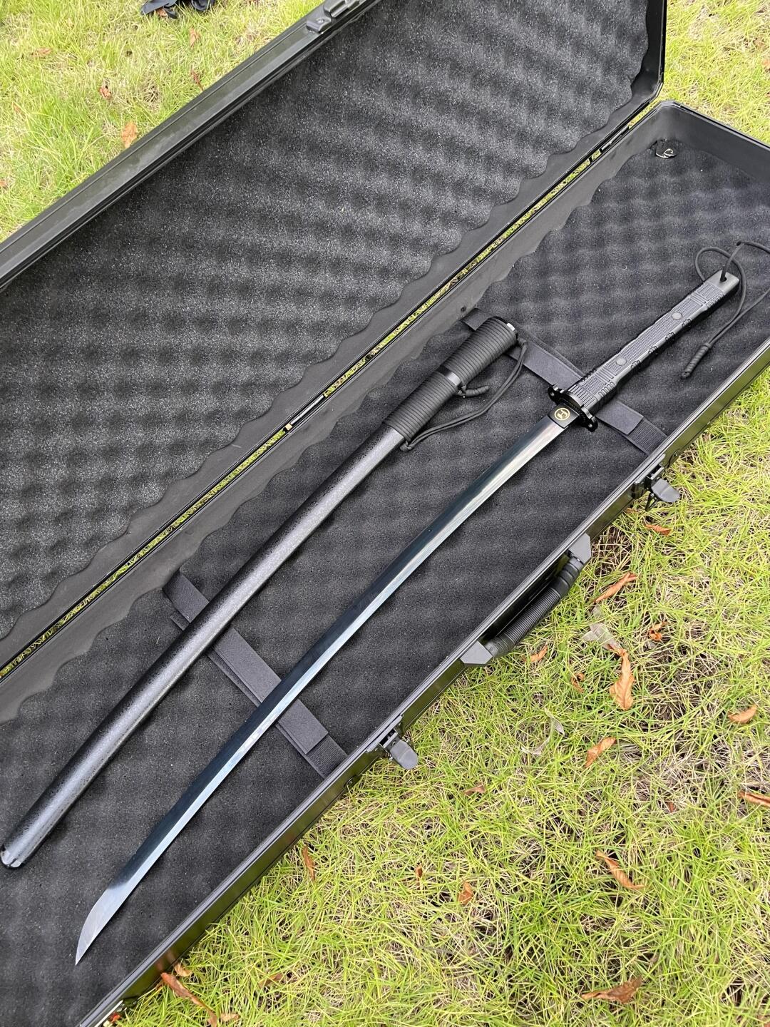 Tactical Black Warrior Tachi Sword – BoxKatana