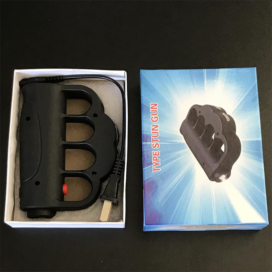 Multi-function Knuckle Stun GUN Baton Flashlight – BoxKatana