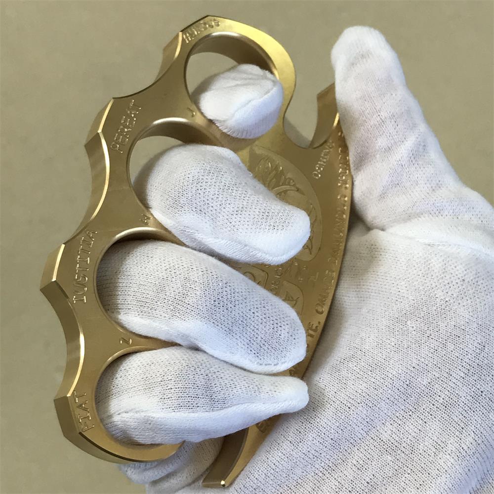 Warrior Solid Brass Knuckle Duster Self-defense Window Breaking EDC To ...