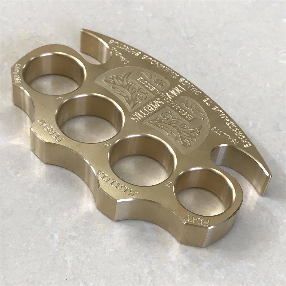 Warrior Solid Brass Knuckle Duster Self-defense Window Breaking EDC To ...
