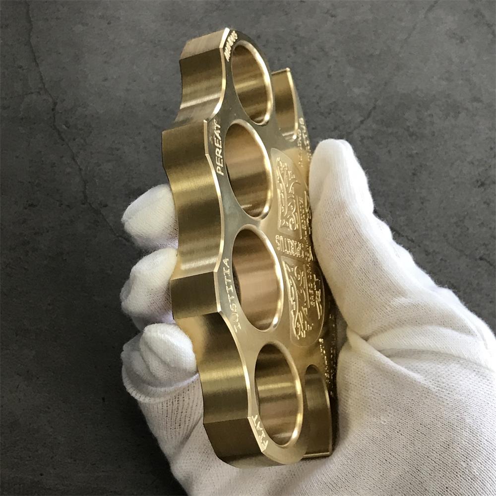 Warrior Solid Brass Knuckle Duster Self-defense Window Breaking EDC To ...