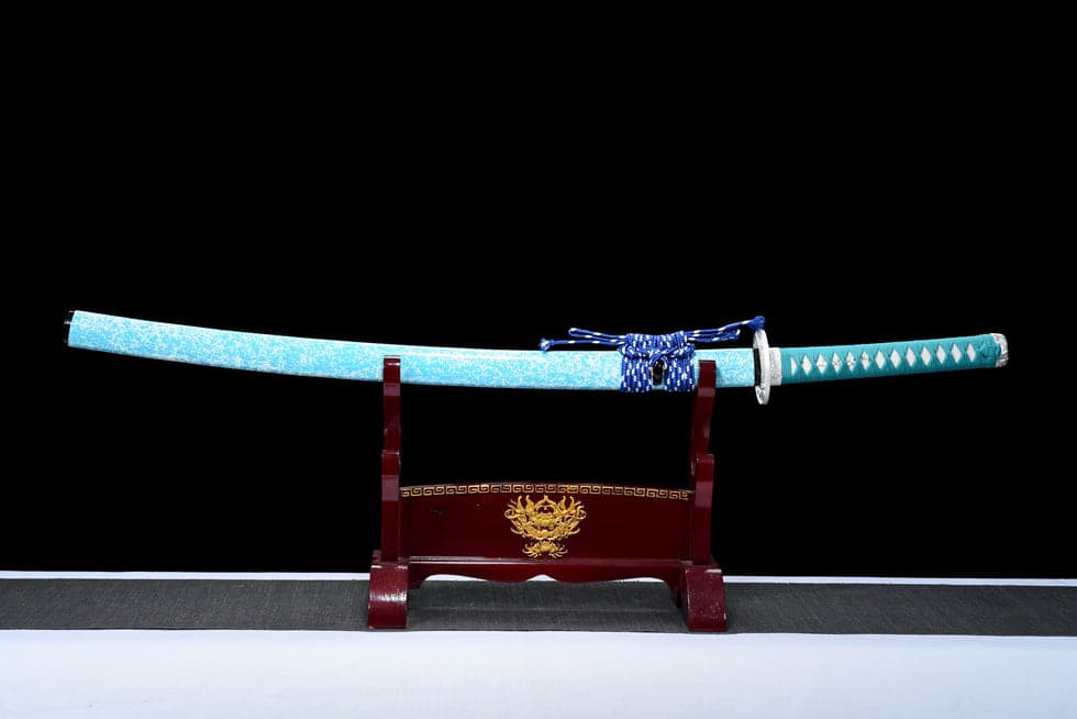 Hand Forged Japanese Samurai Katana 9260 Spring Steel Blue Blade ...