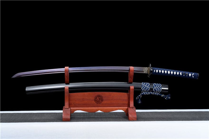 Hand Forged Japanese Samurai Katana Bitter Cold Fragrance Pattern Stee ...