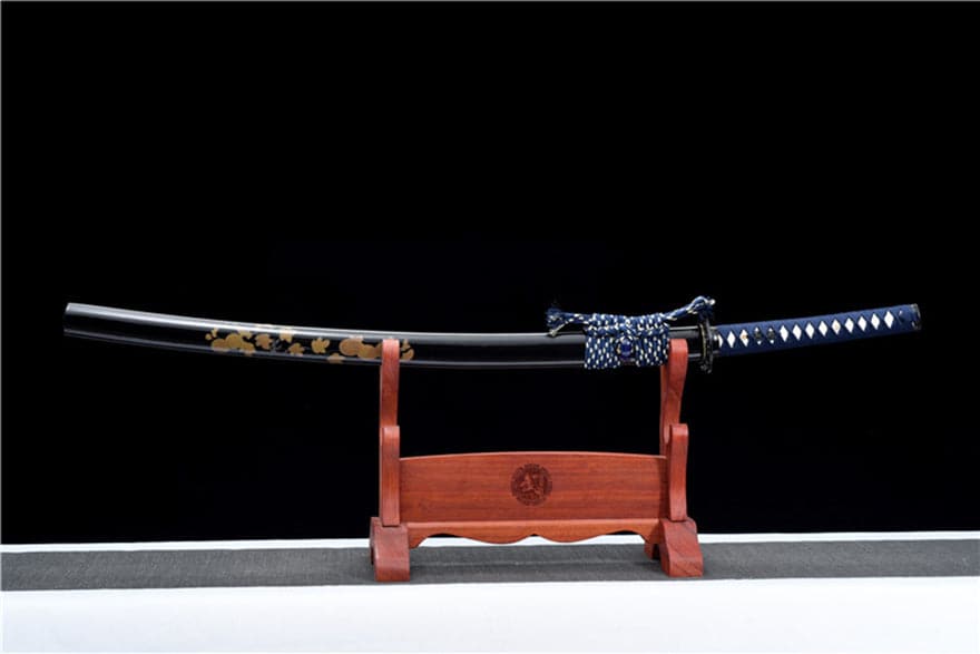 Hand Forged Japanese Samurai Katana Bitter Cold Fragrance Pattern Stee ...