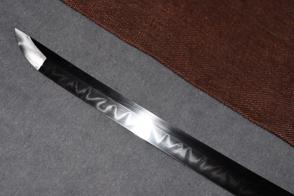 Hand Forged Japanese Samurai Katana Dragonfly Specialty leaf pattern b ...