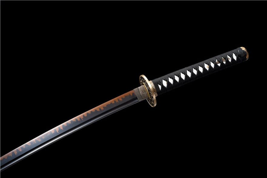 Hand Forged Japanese Samurai Katana Drop in the ocean T10 Carbon steel ...