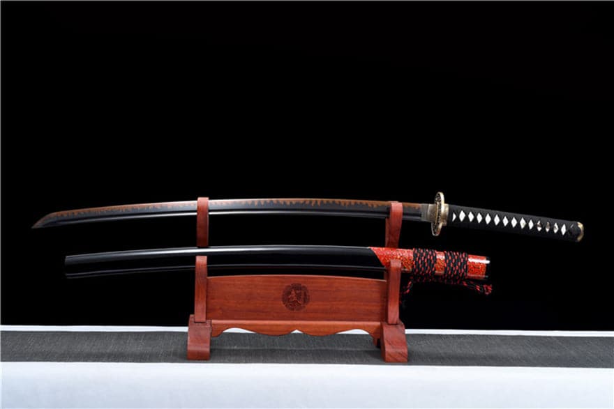 Hand Forged Japanese Samurai Katana Drop in the ocean T10 Carbon steel ...