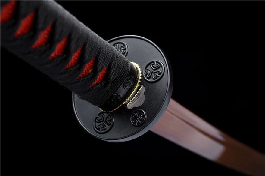 Hand Forged Japanese Samurai Katana Flame 9260 Spring Steel Reddening – BoxKatana