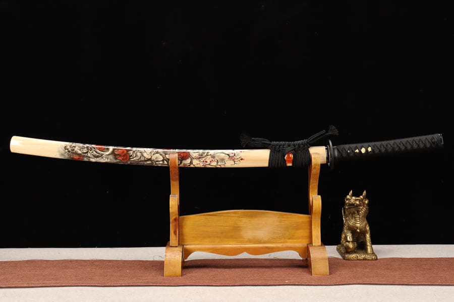 Hand Forged Japanese Samurai Katana Monsters Sword 9260 Spring Steel F ...