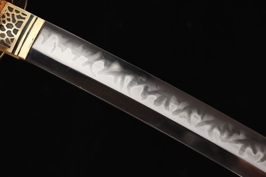 Hand Forged Japanese Samurai Katana Night Hidden T10 Carbon steel Turn ...
