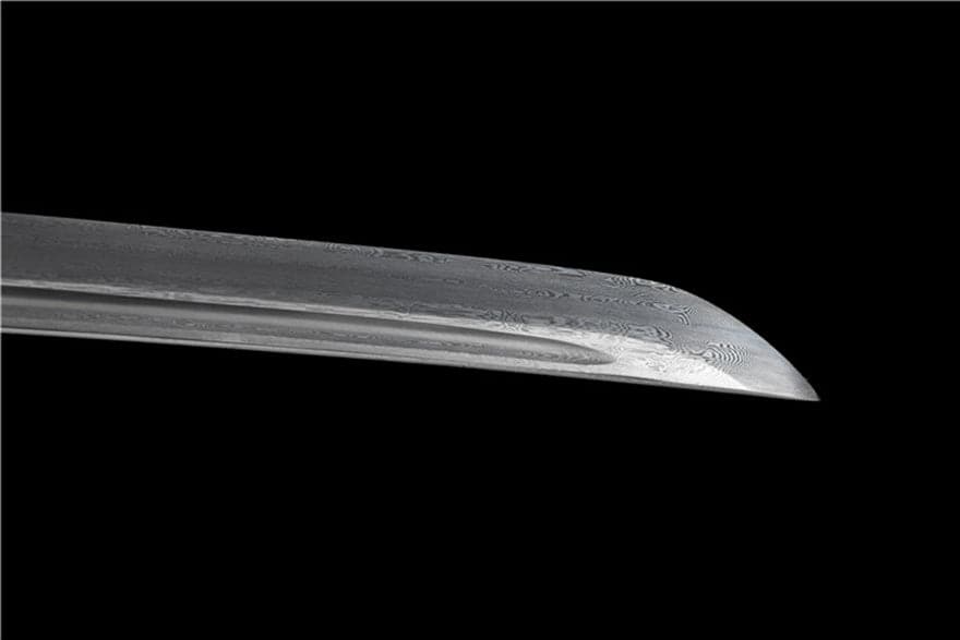 Hand Forged Japanese Samurai Katana Phantom Pattern Steel Full Tang ...