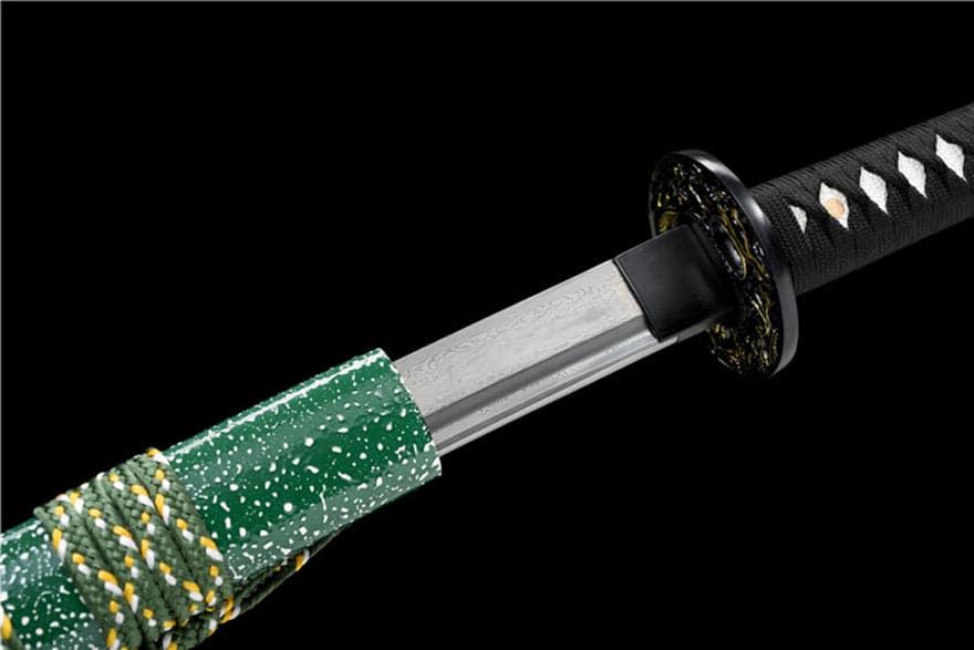 Hand Forged Japanese Samurai Katana Phantom Pattern Steel Full Tang ...