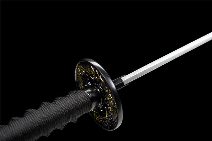 Hand Forged Japanese Samurai Katana Phantom Pattern Steel Full Tang ...