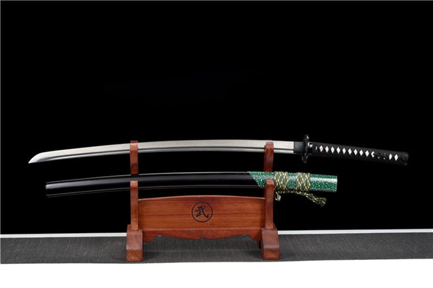 Hand Forged Japanese Samurai Katana Phantom Pattern Steel Full Tang ...