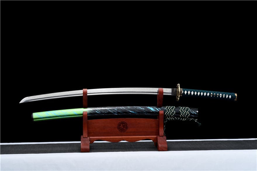Hand Forged Japanese Samurai Katana Sky Dome Pattern Steel Pure copper ...