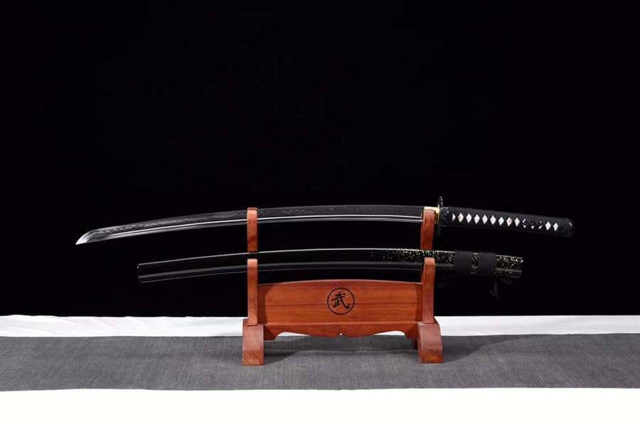 Hand Forged Japanese Samurai Katana T10 Carbon steel Green Vine Full T ...