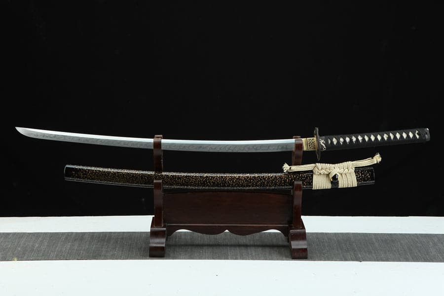 Hand Forged Japanese Samurai Katana T10 Real Yokote Pure copper gilt s ...