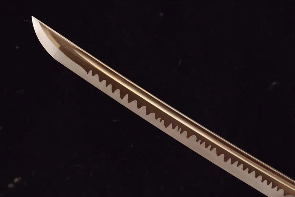 Hand Forged Japanese Samurai Katana Trefoil 1060 High Manganese Steel ...