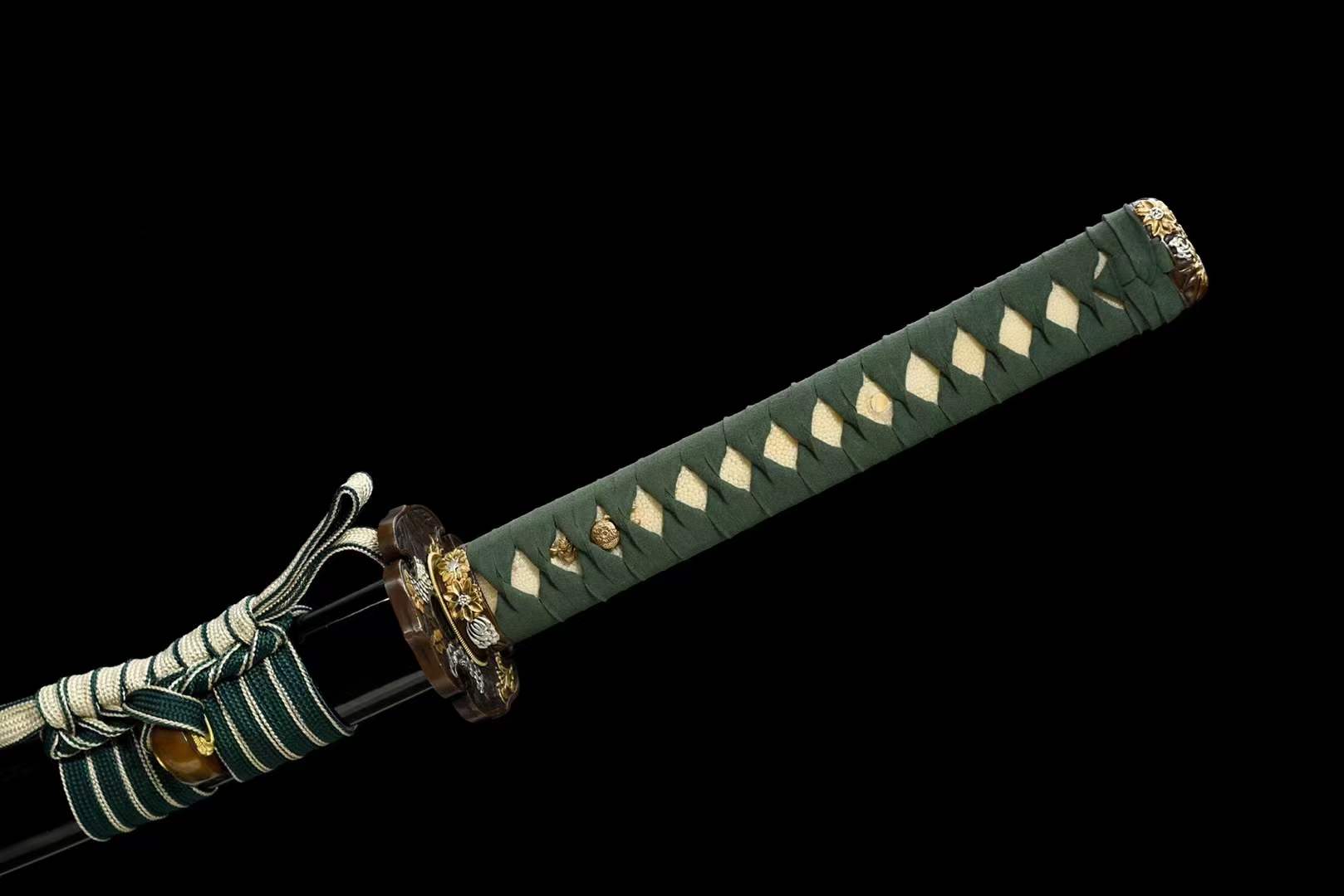 Hand Forged Japanese Samurai Katana Wind Chimes T10 With Black Sheath ...