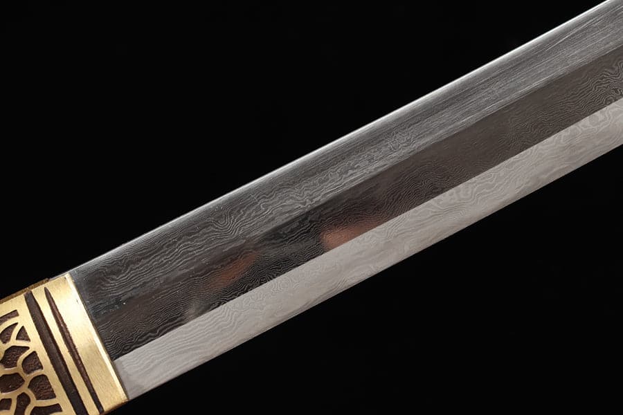 Hand Forged Japanese Samurai Katana Yama T8 carbon tool steel Yellow e ...