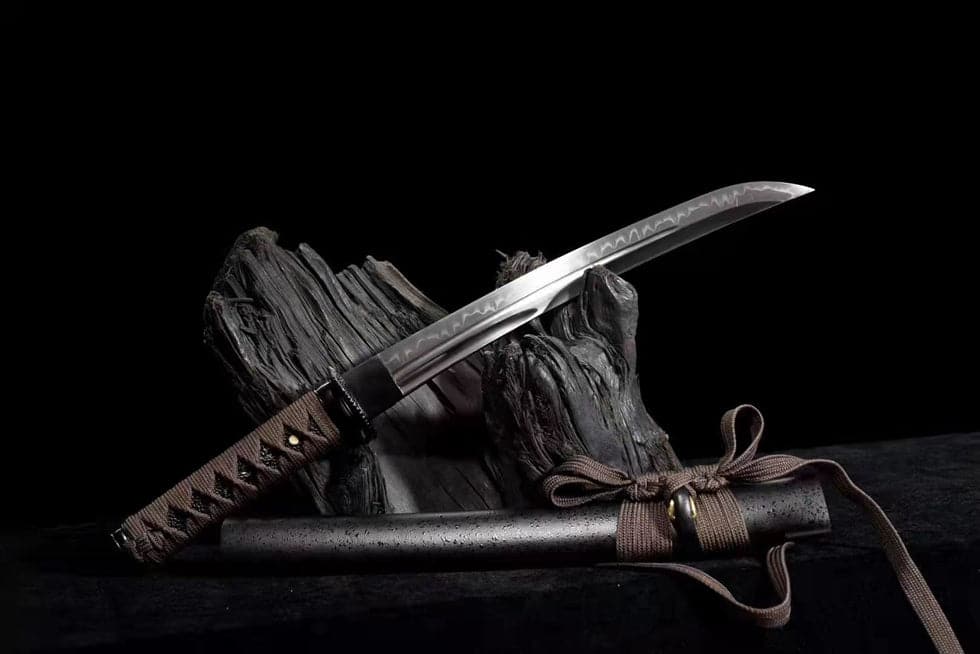 Hand Forged Japanese Tanto Asura Short knife T10 Carbon steel Turns th ...