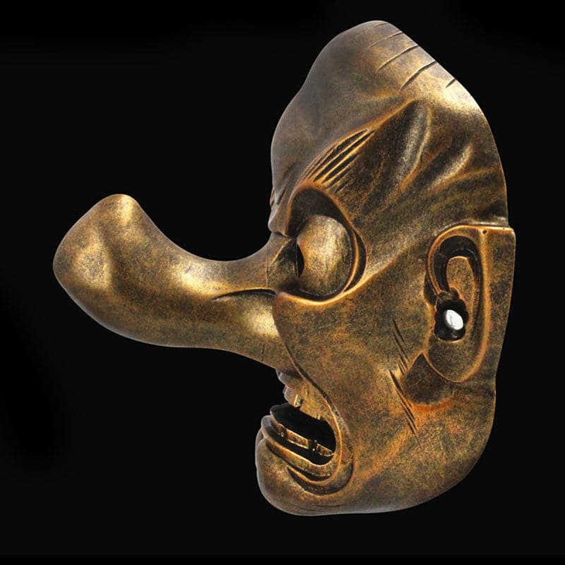 Hand-Made Japanese Hannya Red Tengu Resin Oni Mask – BoxKatana