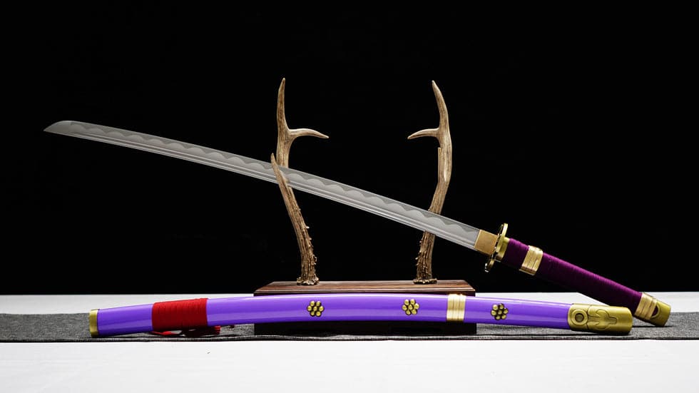 Handmade Anime Katana One Piece Roronoa Zoro's Enma Sword 1045 High Ca ...