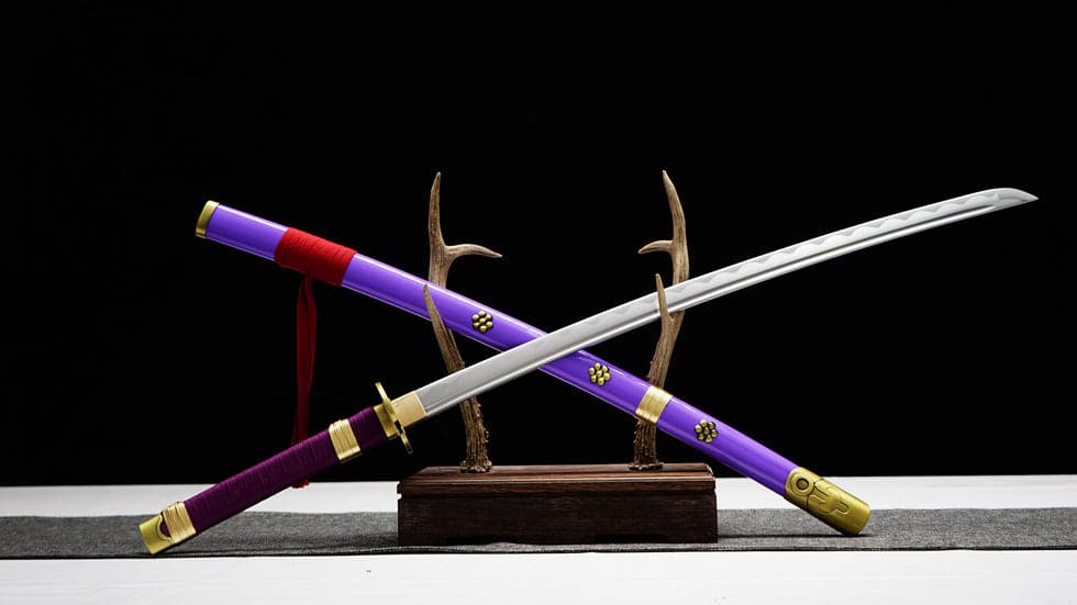Handmade Anime Katana One Piece Roronoa Zoro's Enma Sword 1045 High Ca ...