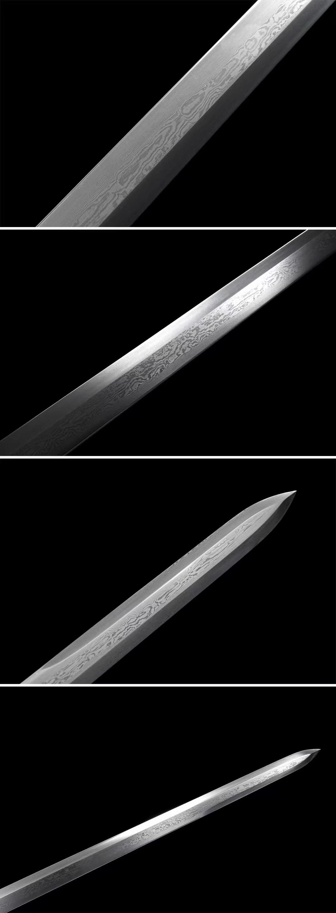 Handmade Dragon Flame 608 Pattern Steel Tang Sword – BoxKatana