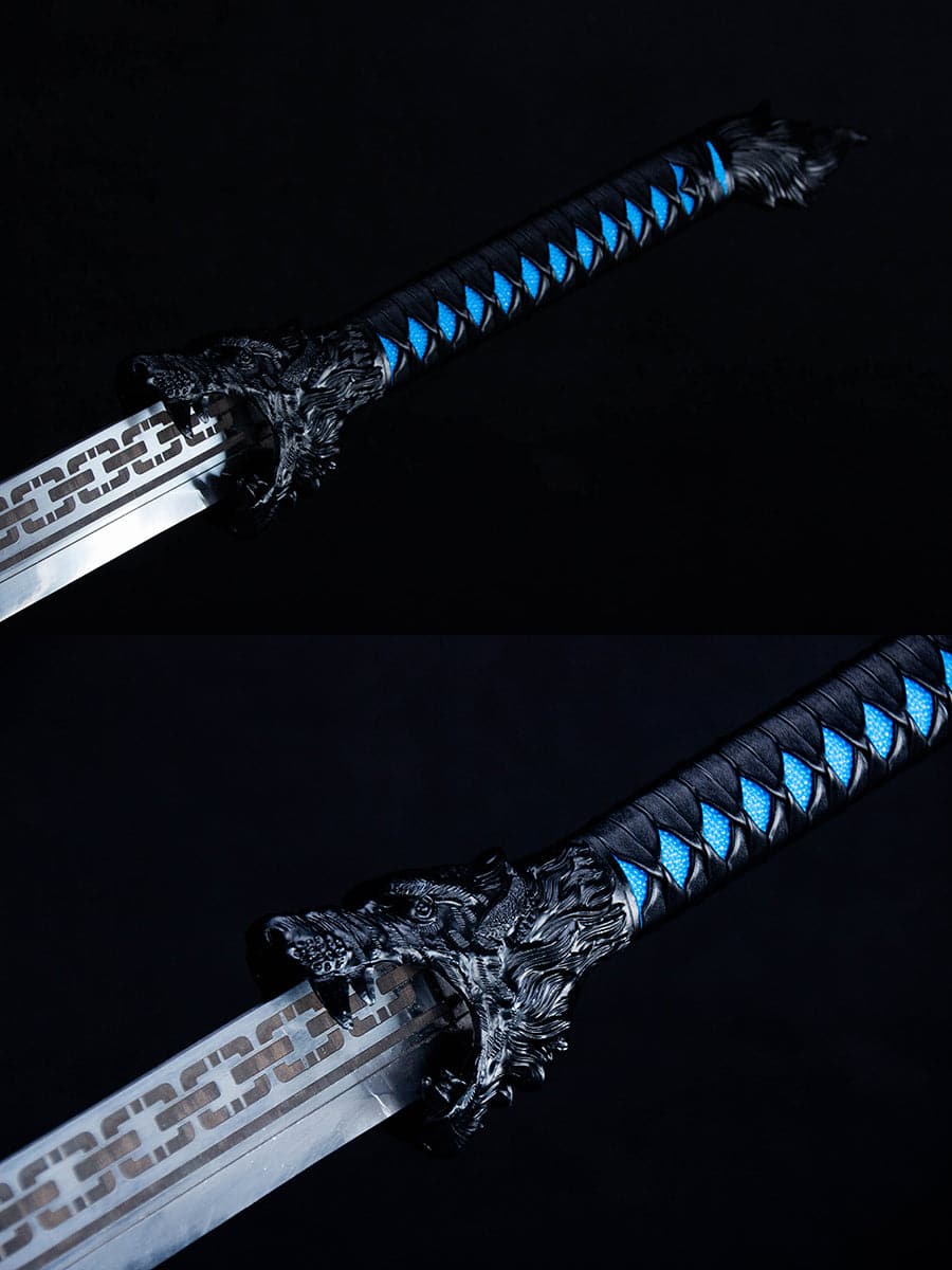 Handmade High Manganese Steel Devil Wolf Tang Sword – BoxKatana