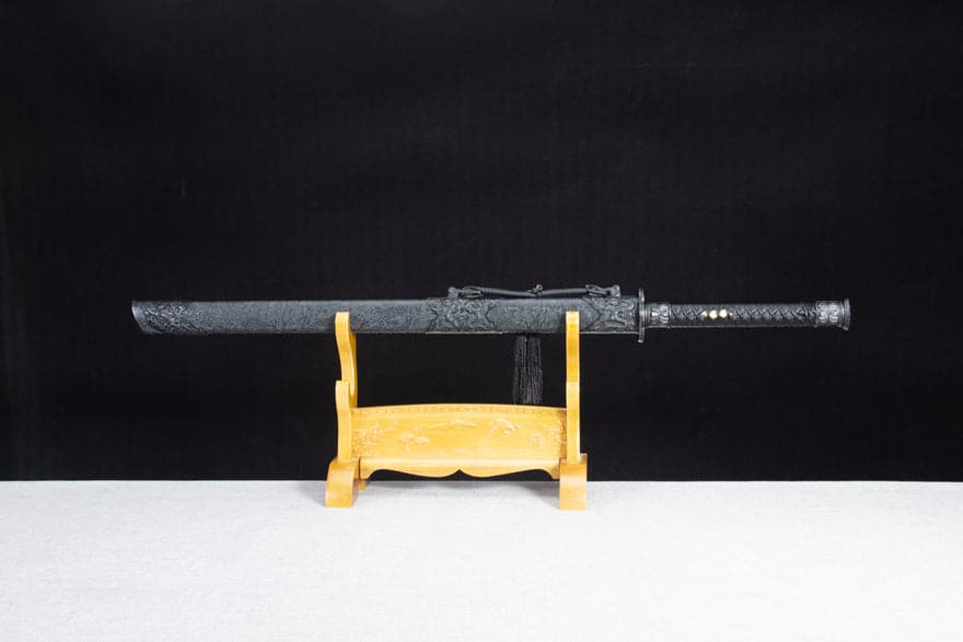 Handmade High Manganese Steel Red Flame Chinese Sword With Red Blade ...