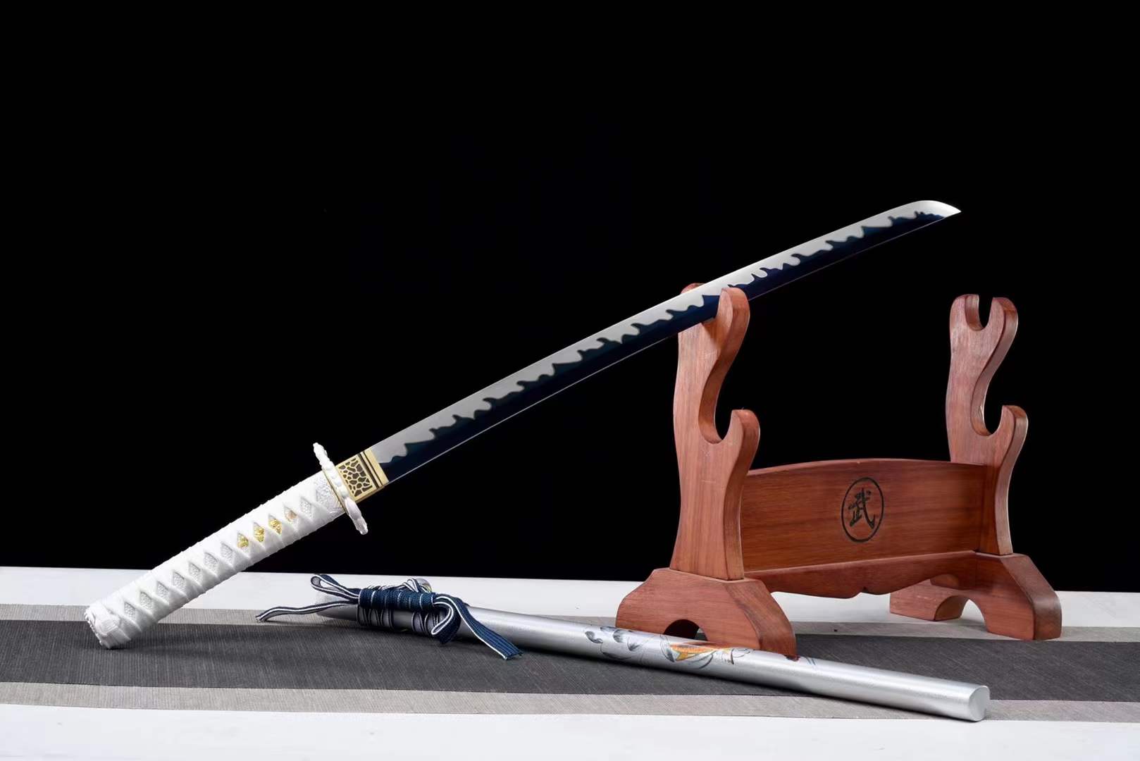 Handmade Japanese Wakizashi 魚 Short Sword Manganese Steel – BoxKatana