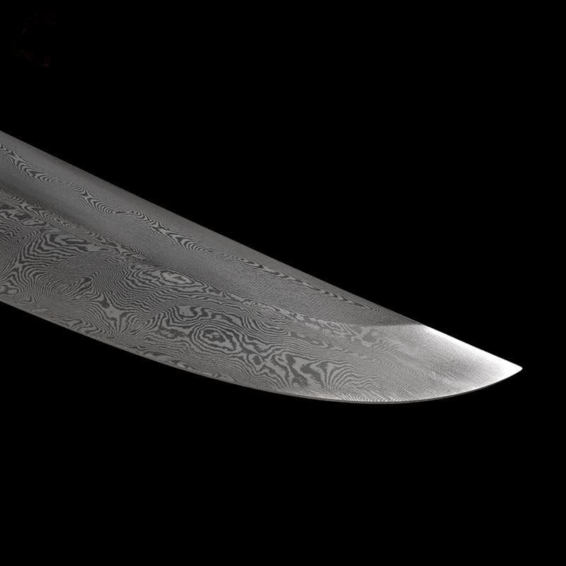 Handmade Warrior Pattern Steel One-piece Forging – BoxKatana