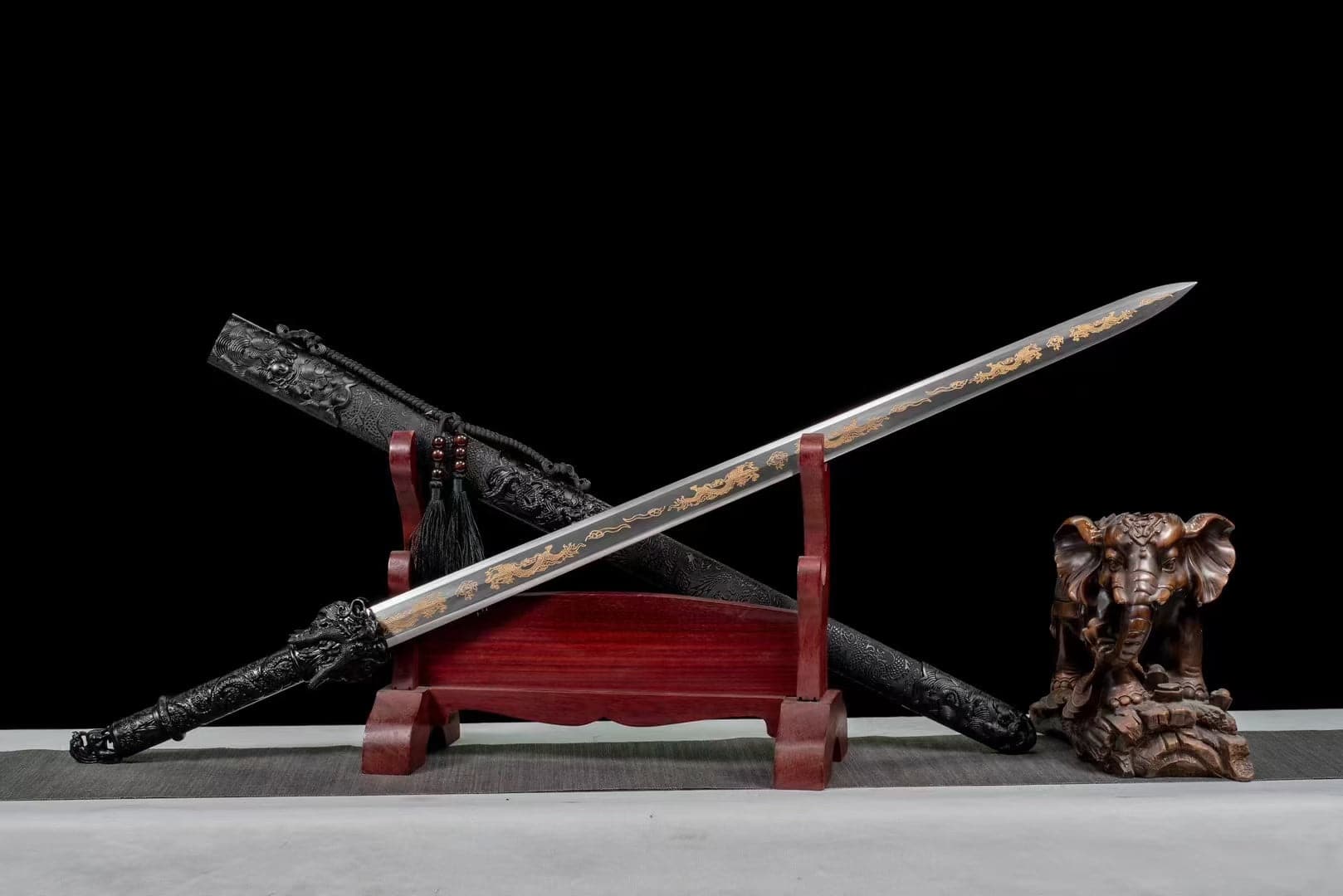 Handmade Manganese Steel Dragon King Chinese Sword – BoxKatana